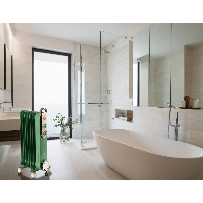 Radiatore a olio 7 elementi | Vintage | Ariete 8250 Verde | Ariete Store